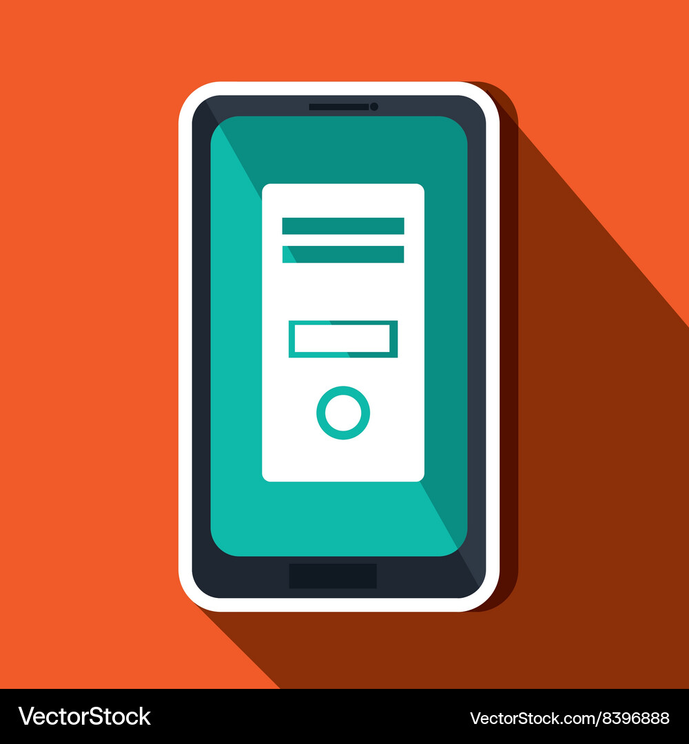 Smartphone business design Royalty Free Vector Image