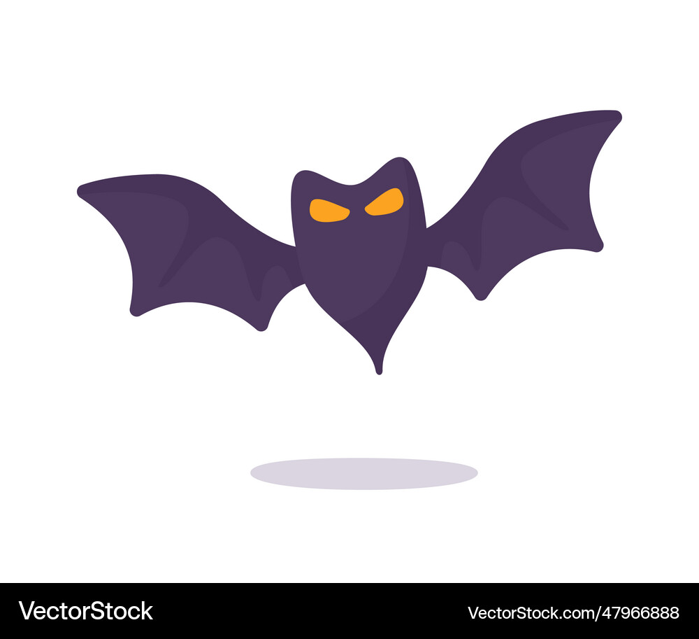 Vampire bat cartoon scary ghost bat blood Vector Image