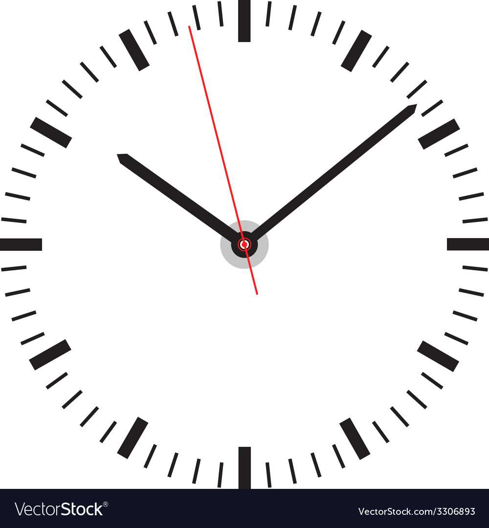 Clock face Royalty Free Vector Image - VectorStock