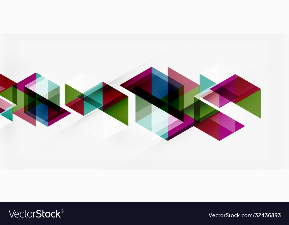 Geometric abstract background mosaic triangle Vector Image