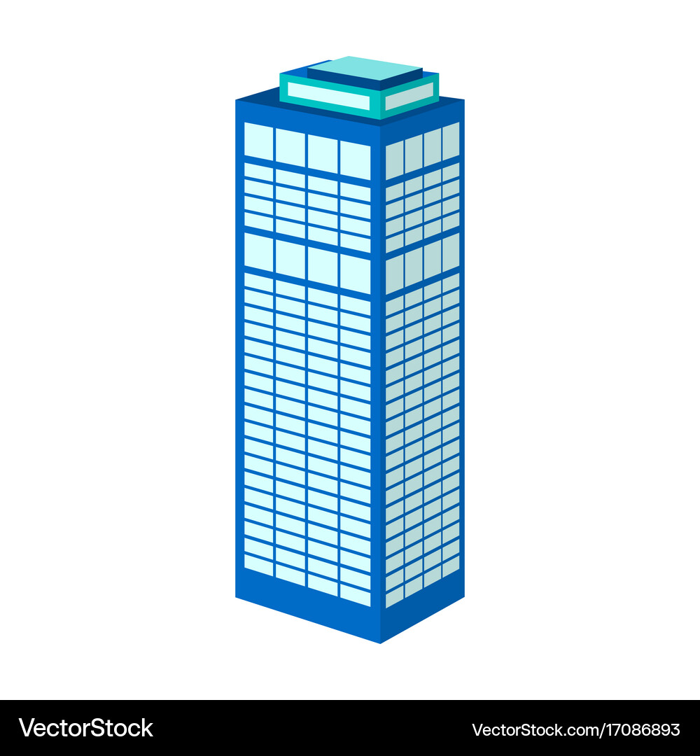 High-rise building of a skyscraper Royalty Free Vector Image
