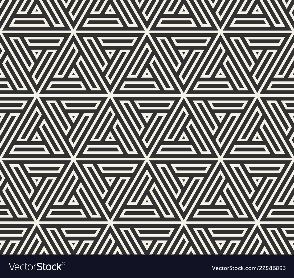 Seamless lines pattern modern stylish triangle Vector Image