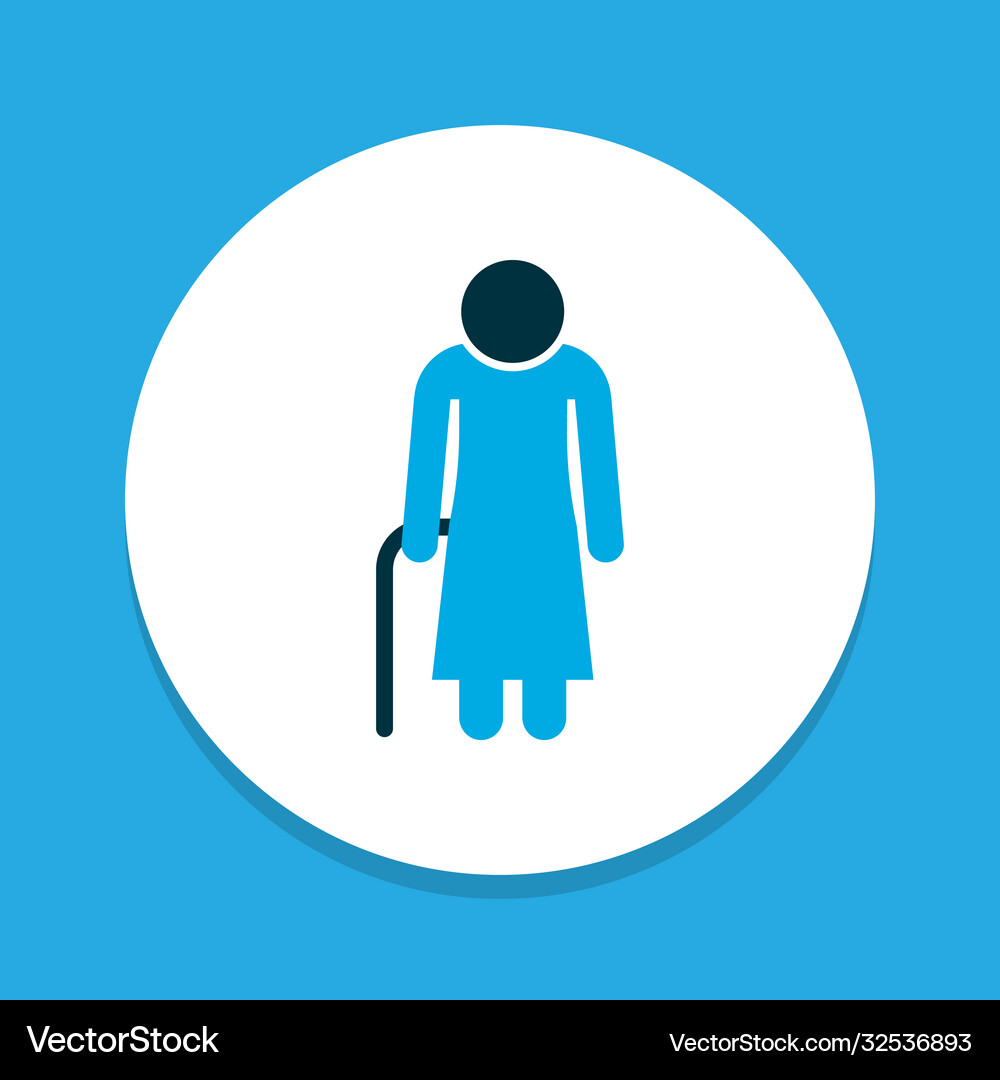 Woman icon colored symbol premium quality Vector Image