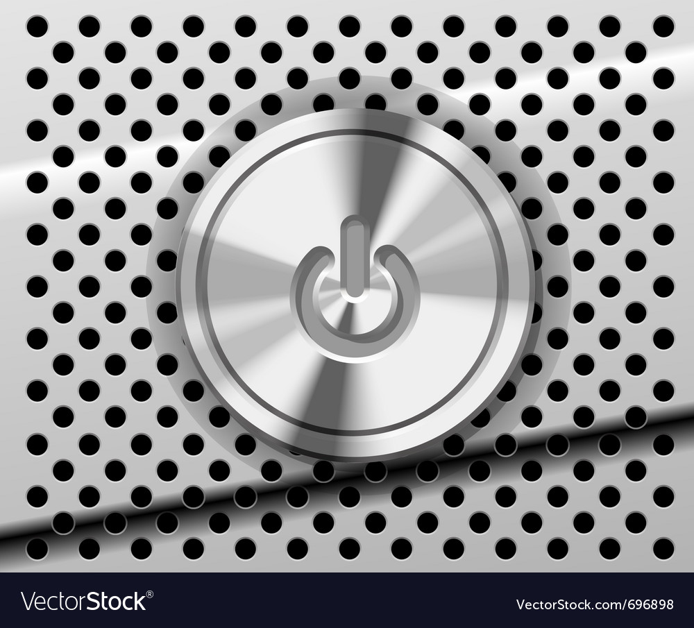 Mac power button Royalty Free Vector Image - VectorStock