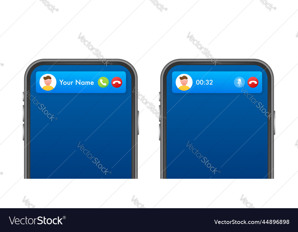 Mockup incoming call screen interface Royalty Free Vector Mockup incoming call screen interface Royalty Free Vector