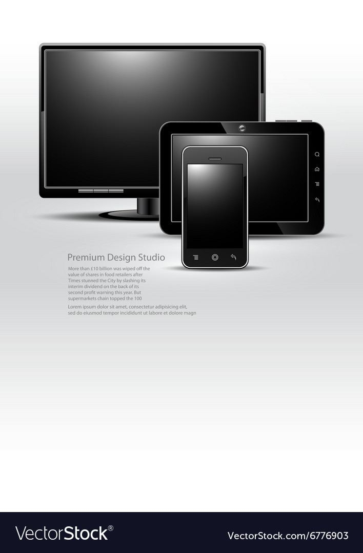 Digital devices Royalty Free Vector Image - VectorStock