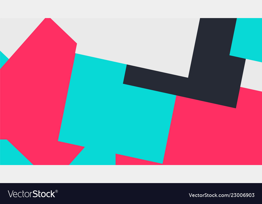 Pattern with a colored box white background Vector Image