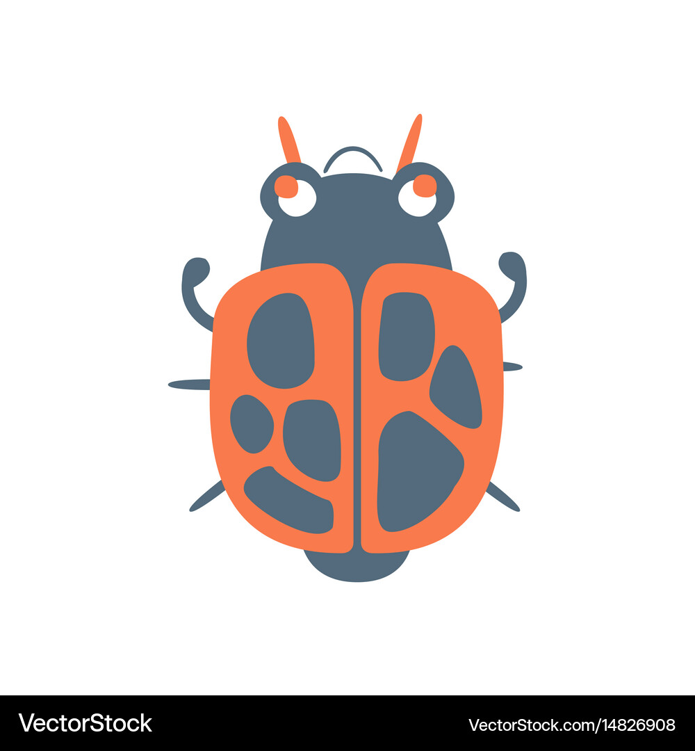 Bed bug soldier cartoon colorful character Vector Image
