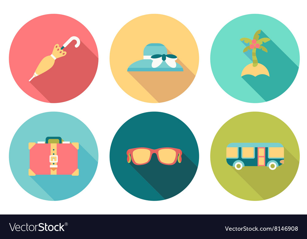 Circle flat 3 Royalty Free Vector Image - VectorStock