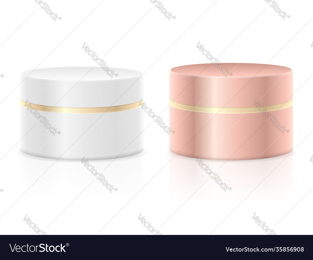 Face cream container Royalty Free Vector Image