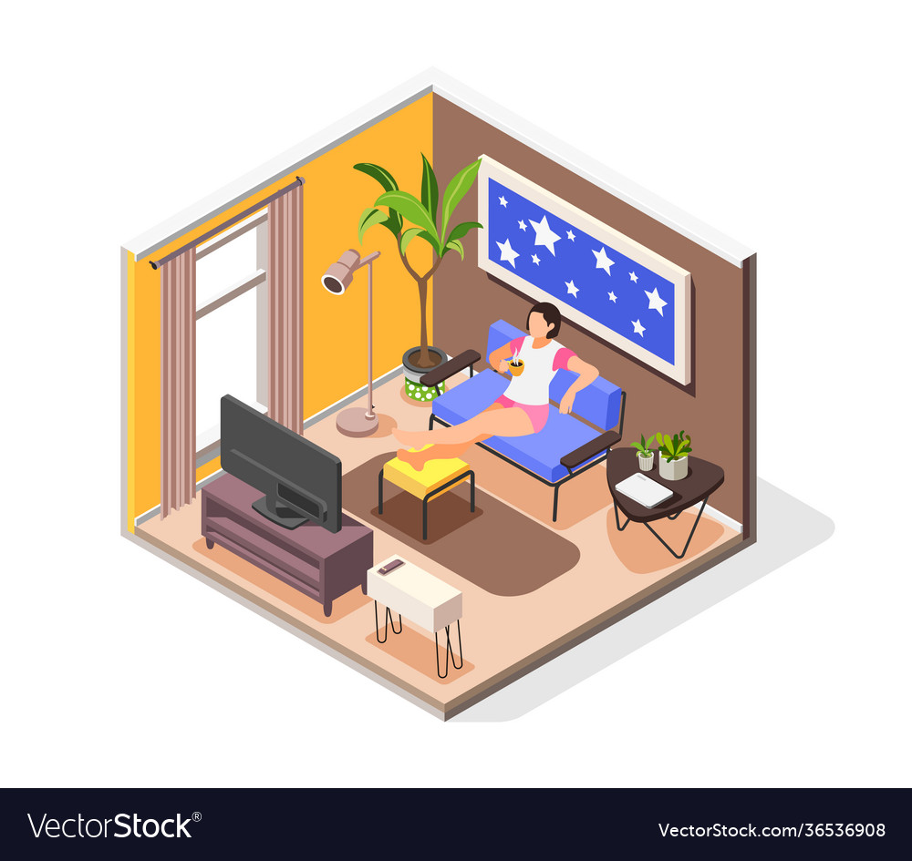 Human needs isometric composition Royalty Free Vector Image
