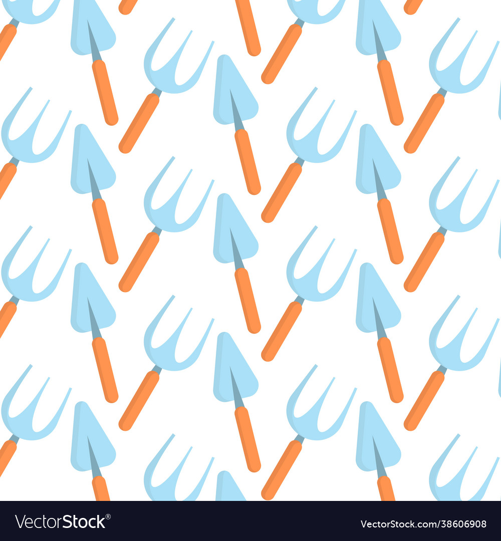 Pattern gardening tools Royalty Free Vector Image