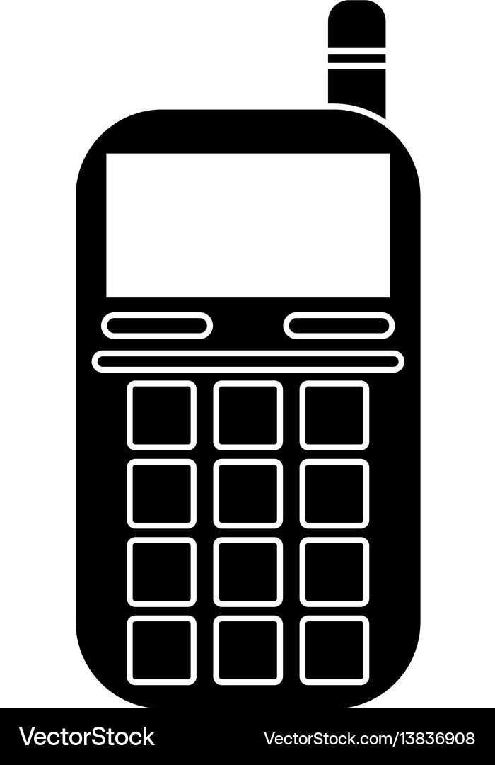 Smartphone telephone technology pictograph Vector Image
