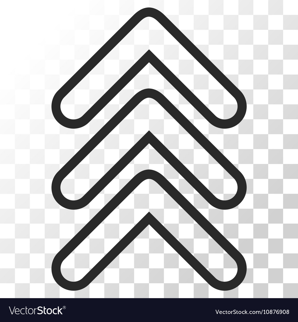 Triple pointer up icon Royalty Free Vector Image