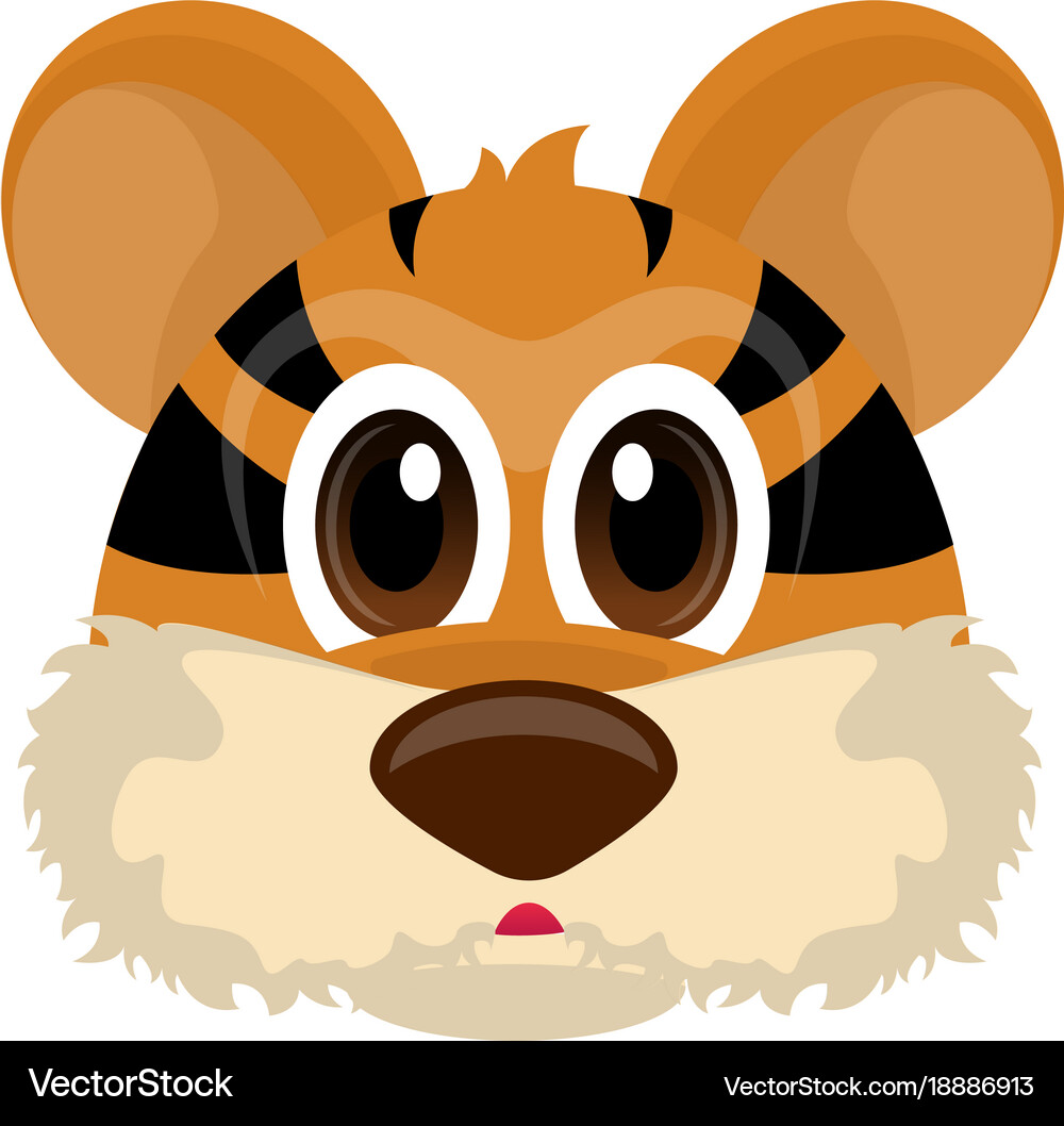 Avatar of a tiger Royalty Free Vector Image - VectorStock