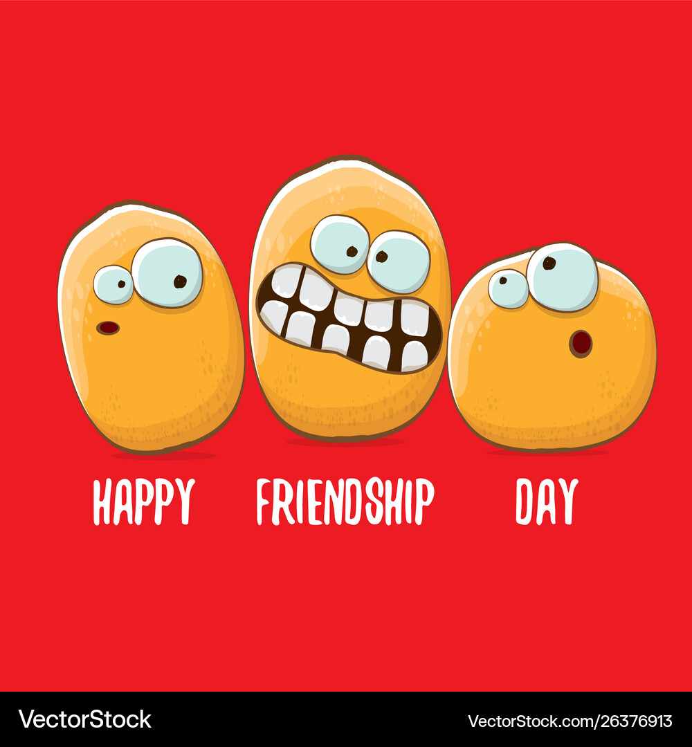 Happy friendship day funky Royalty Free Vector Image