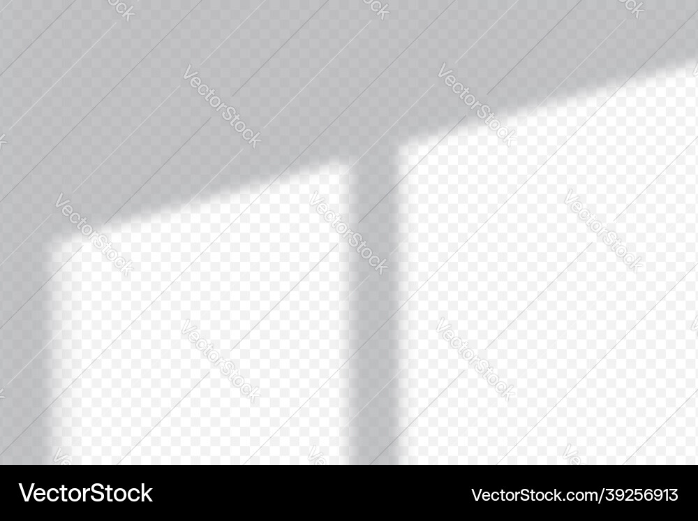 Shadow overlay effect transparent Royalty Free Vector Image
