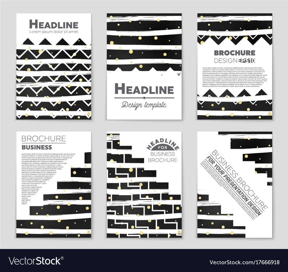 Abstract layout background set for art Royalty Free Vector
