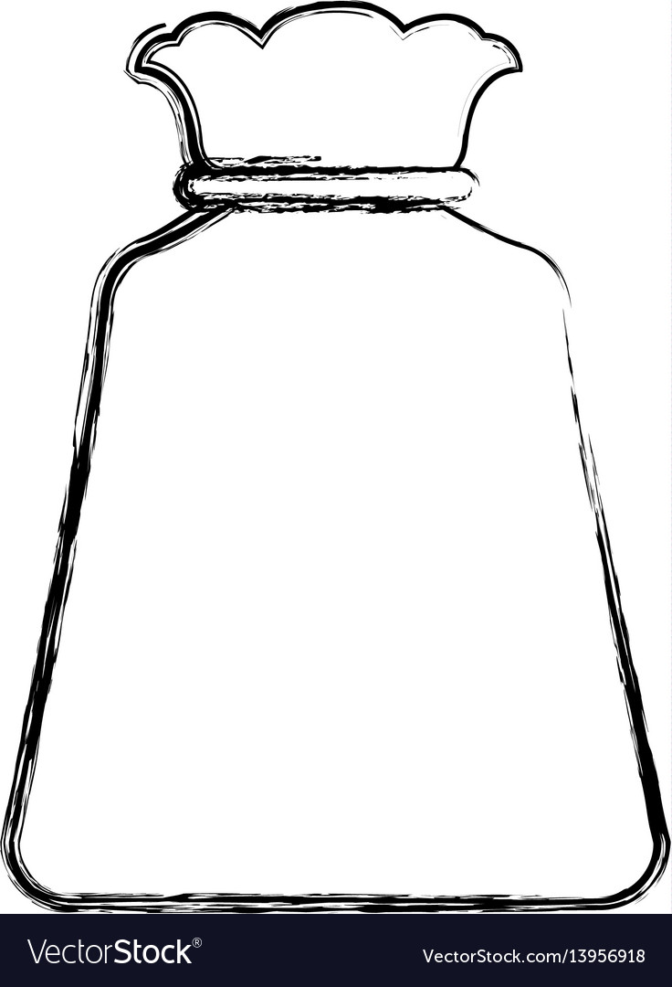 Bag sack object Royalty Free Vector Image - VectorStock