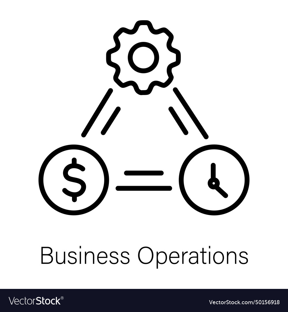 Business operations Royalty Free Vector Image - VectorStock