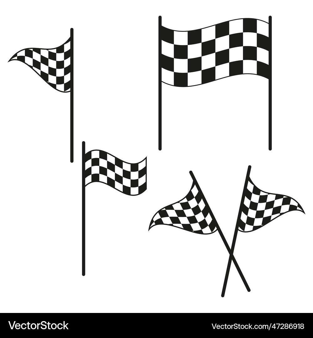 Start and finish line banners streamers arch Vector Image