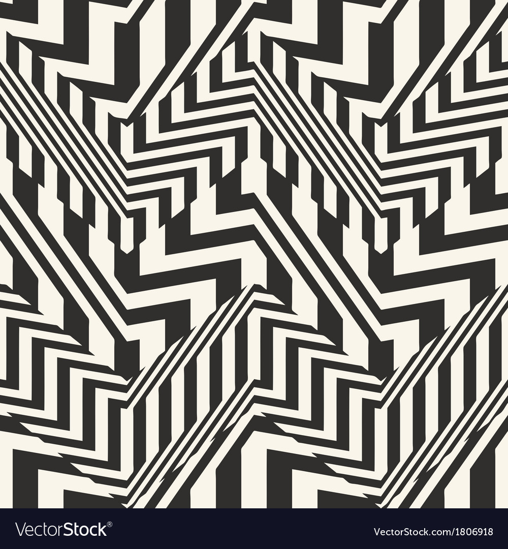 Striped Textured Chevron Optical Royalty Free Vector Image
