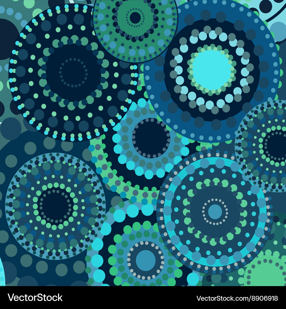 Vintage circular retro ornament background Vector Image