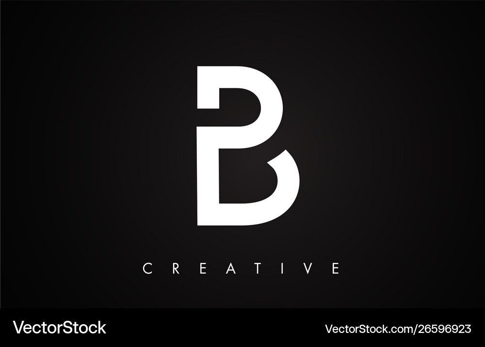 B letter modern trendy design logo icon Royalty Free Vector