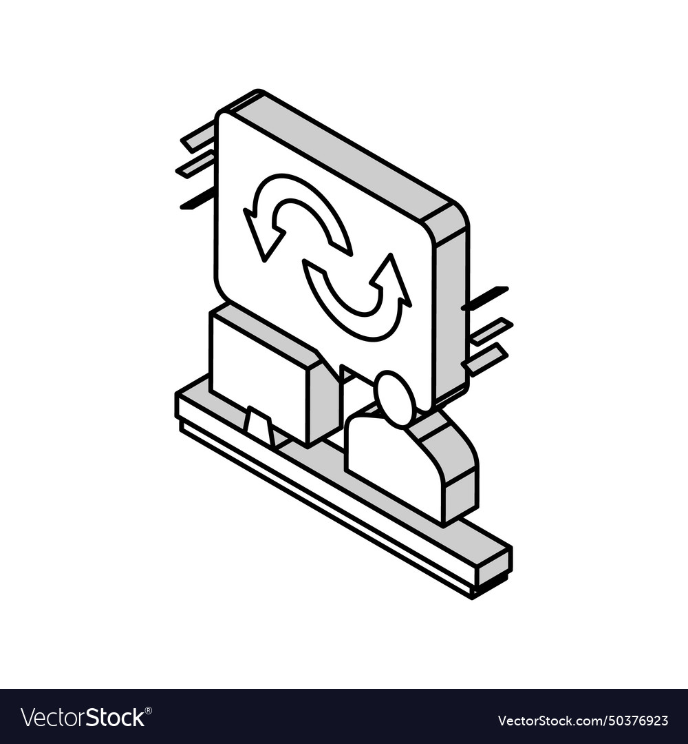 Behavior user isometric icon Royalty Free Vector Image