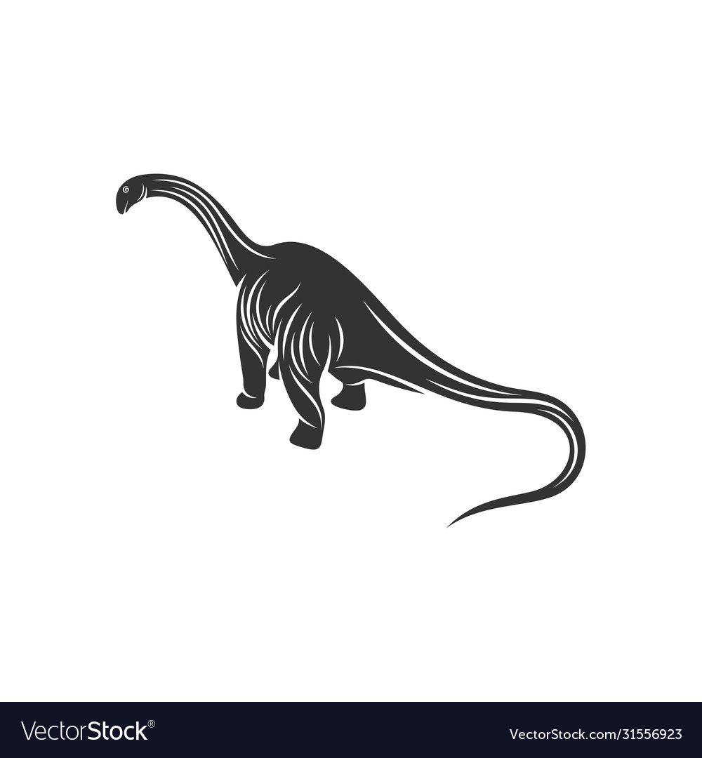 Brontosaurus logo design icon symbol template Vector Image