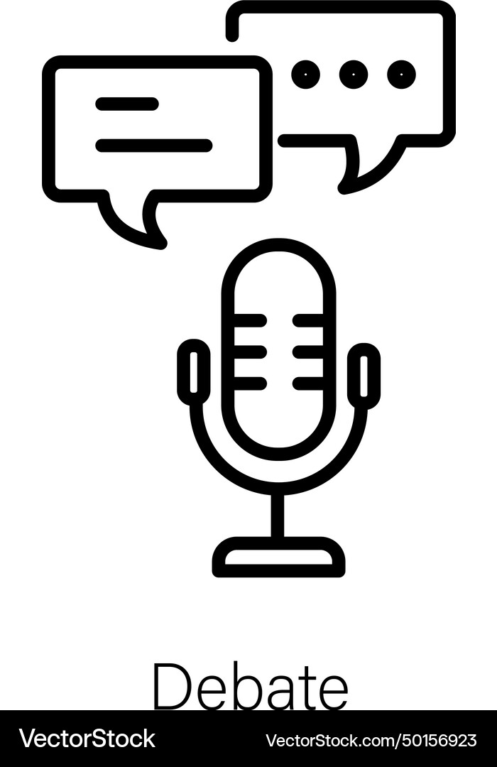 Debate Royalty Free Vector Image - VectorStock