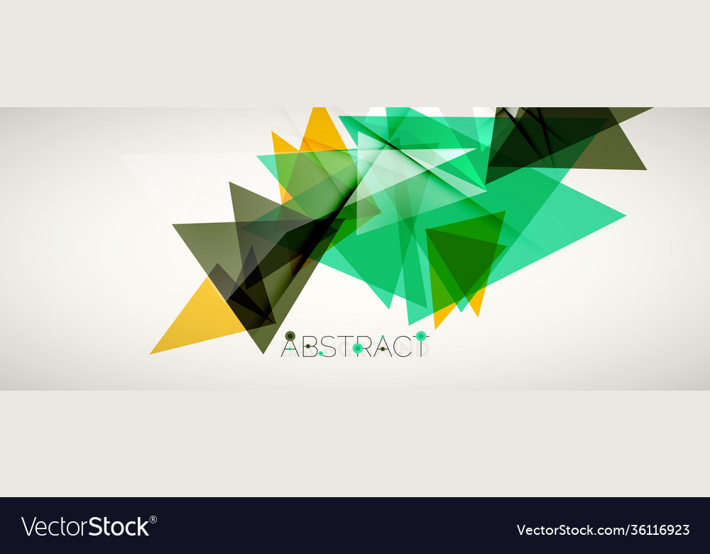 Geometric abstract background color triangle Vector Image
