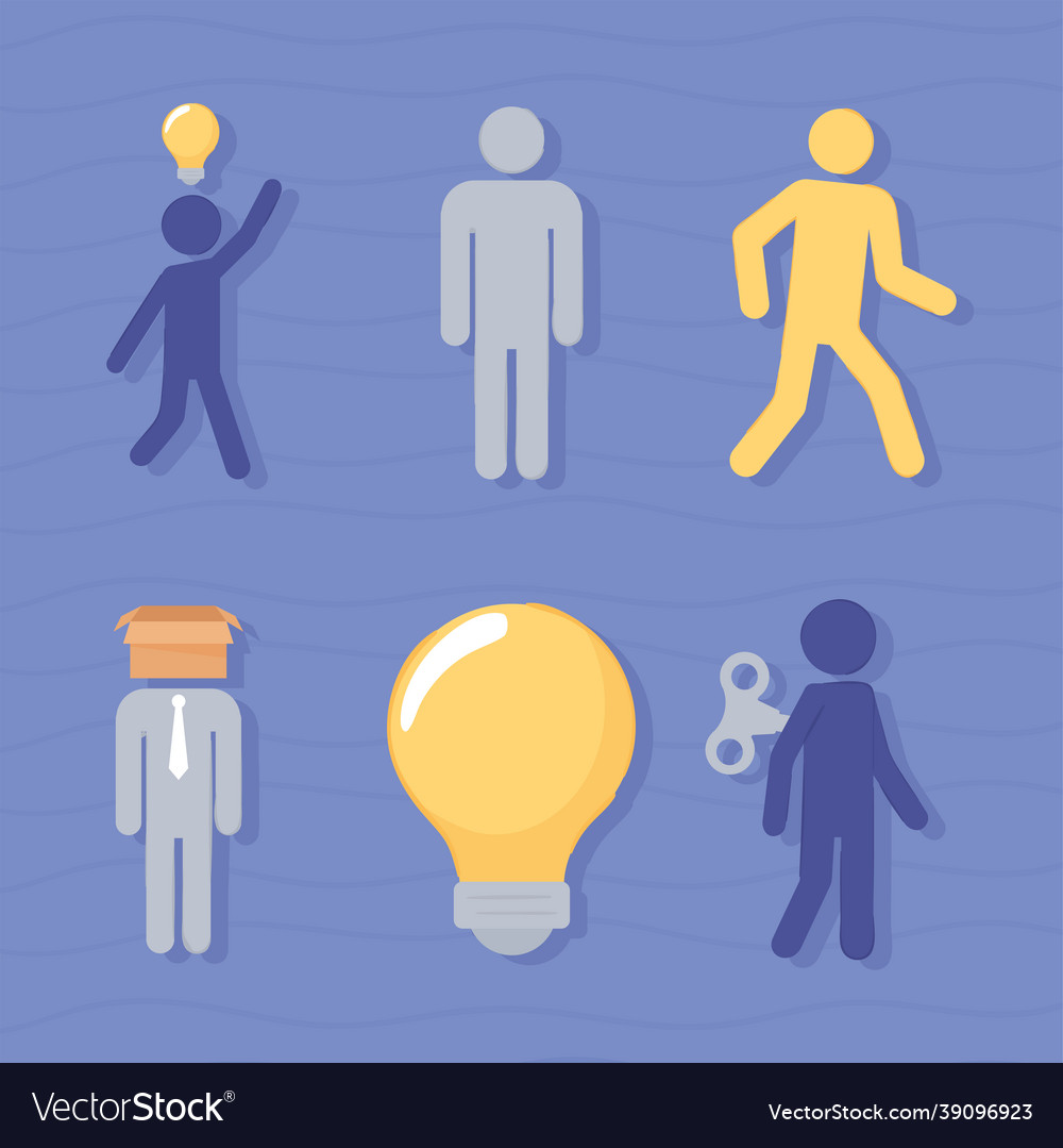 Unique think different Royalty Free Vector Image