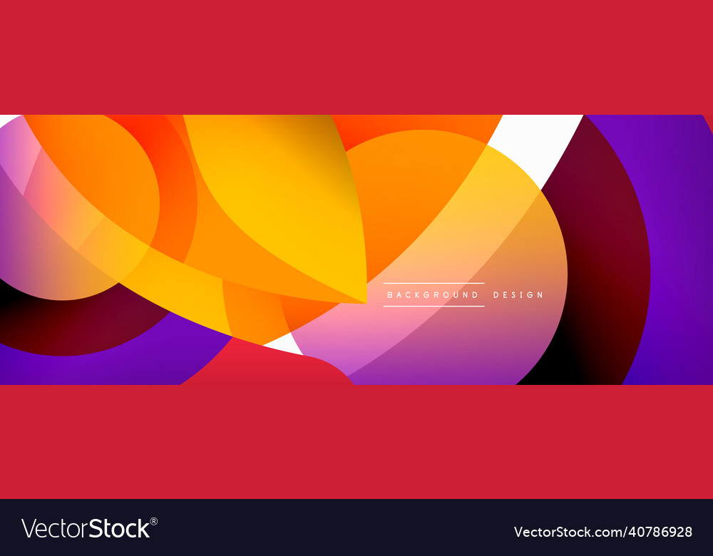 Abstract background with color geometric shapes Vector Image