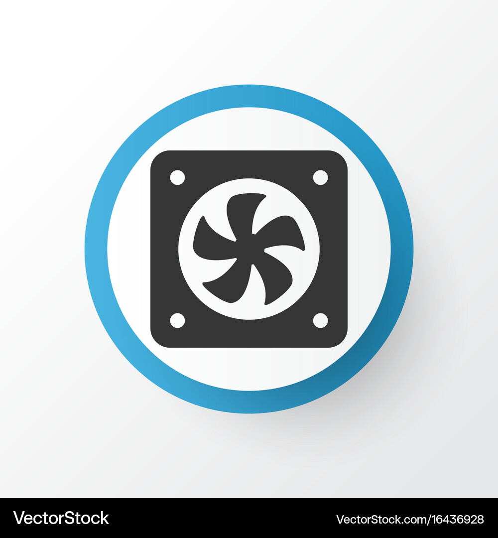 Cpu fan icon symbol premium quality isolated Vector Image