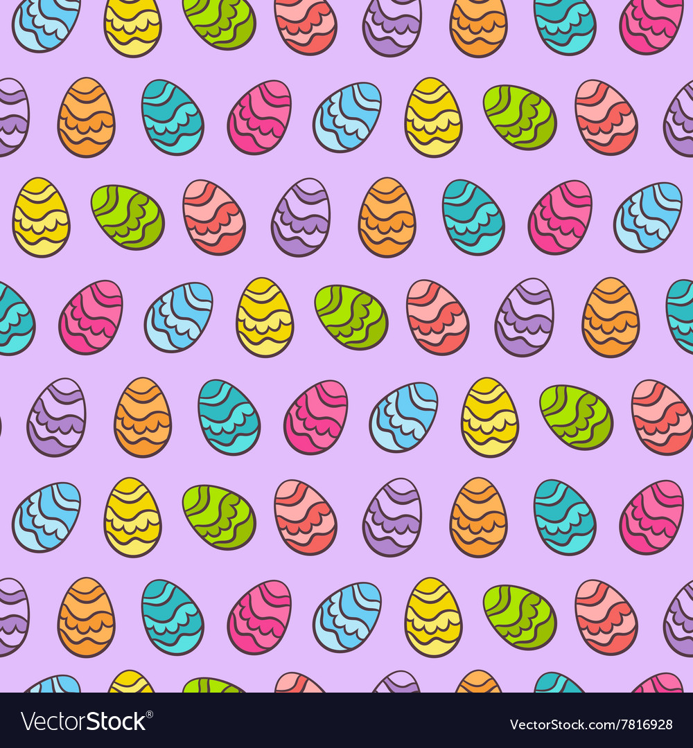 Easter seamless pattern Royalty Free Vector Image