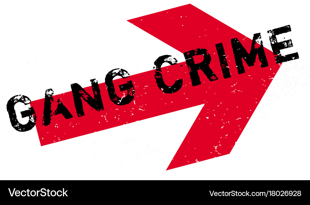 Gang crime rubber stamp Royalty Free Vector Image
