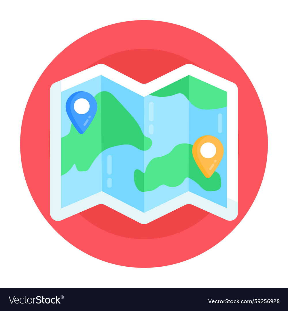 Map location Royalty Free Vector Image - VectorStock