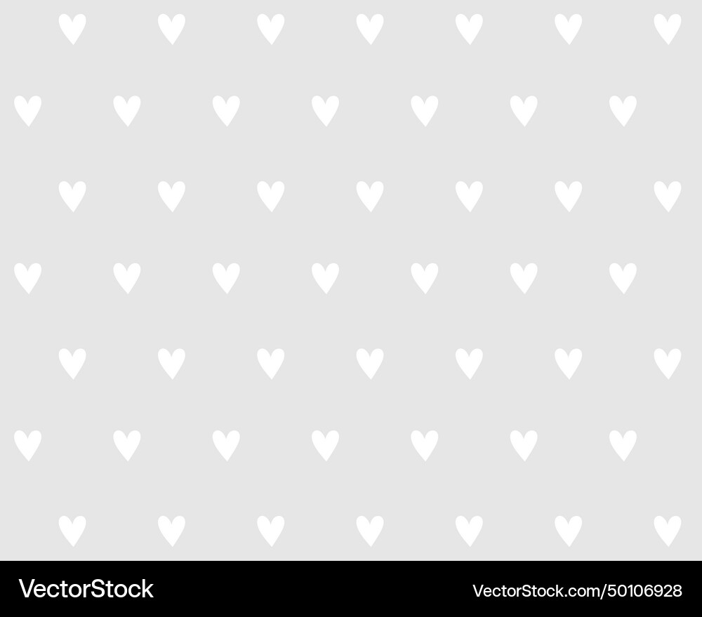 Minimal and cute love heart pattern for wrapping Vector Image