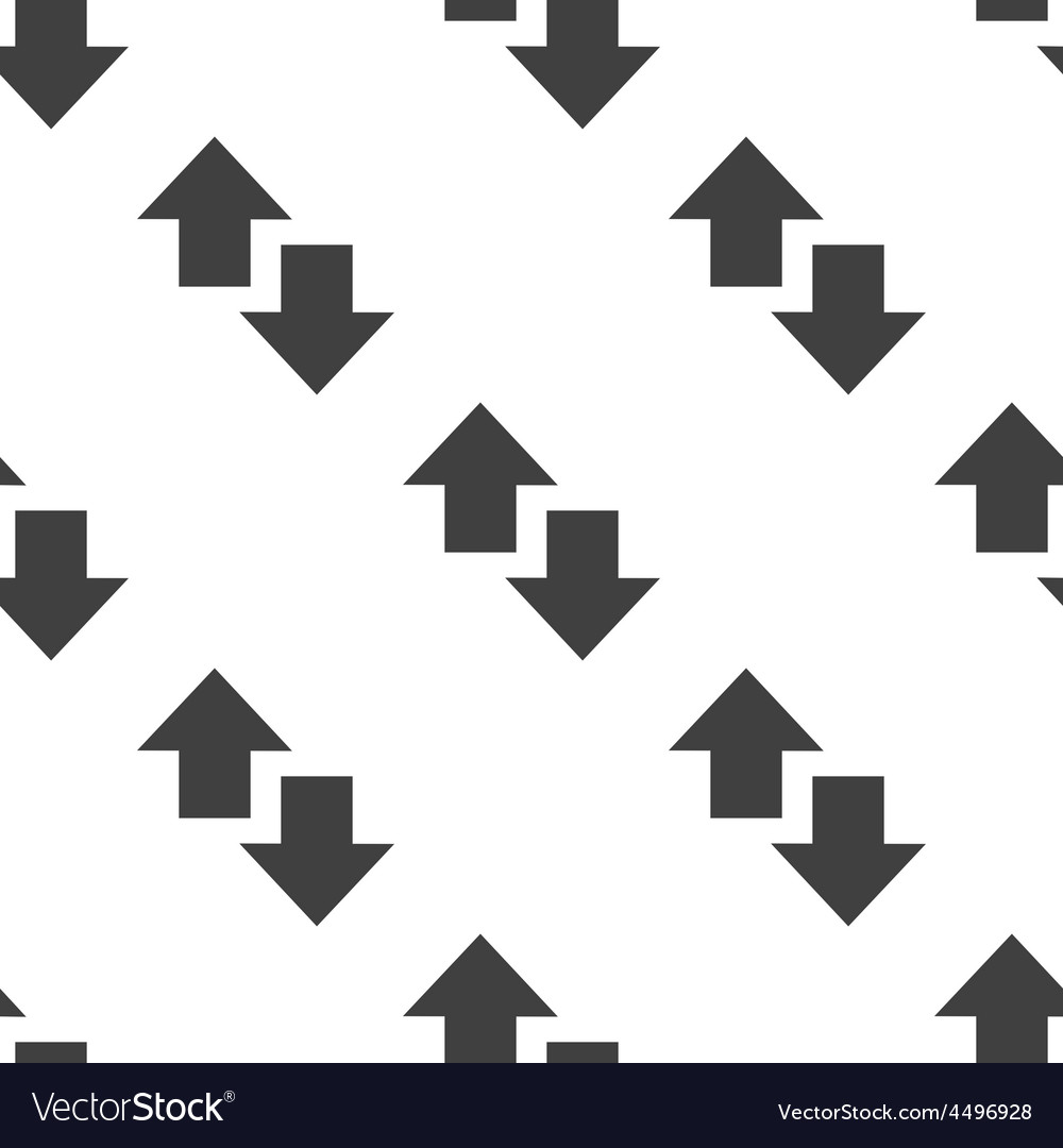 Up and down arrow seamless pattern Royalty Free Vector Image