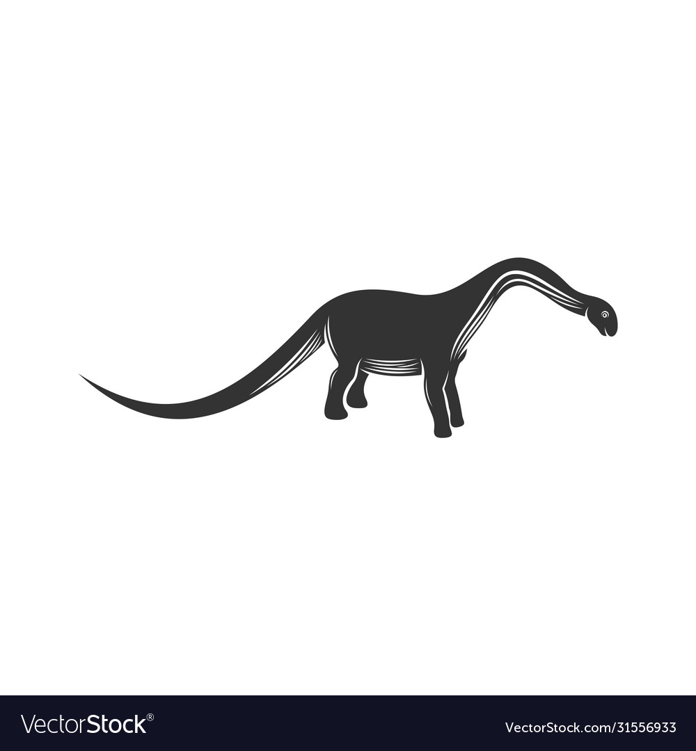 Brontosaurus logo design icon symbol template Vector Image