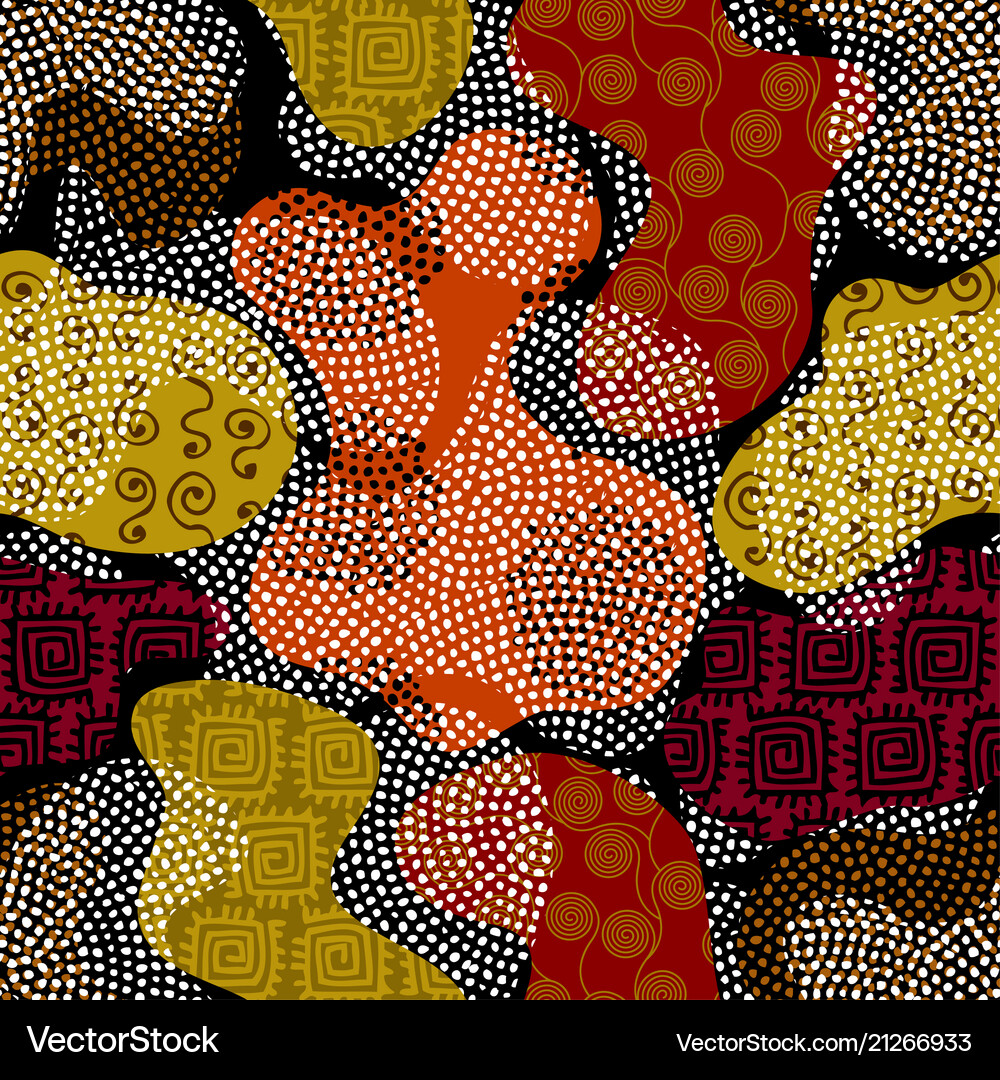 Brown tribal pattern Royalty Free Vector Image