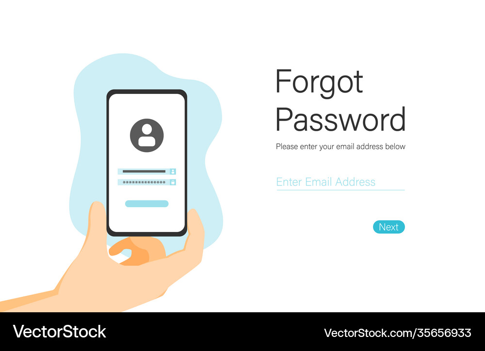 Landing page design people forgot her Royalty Free Vector