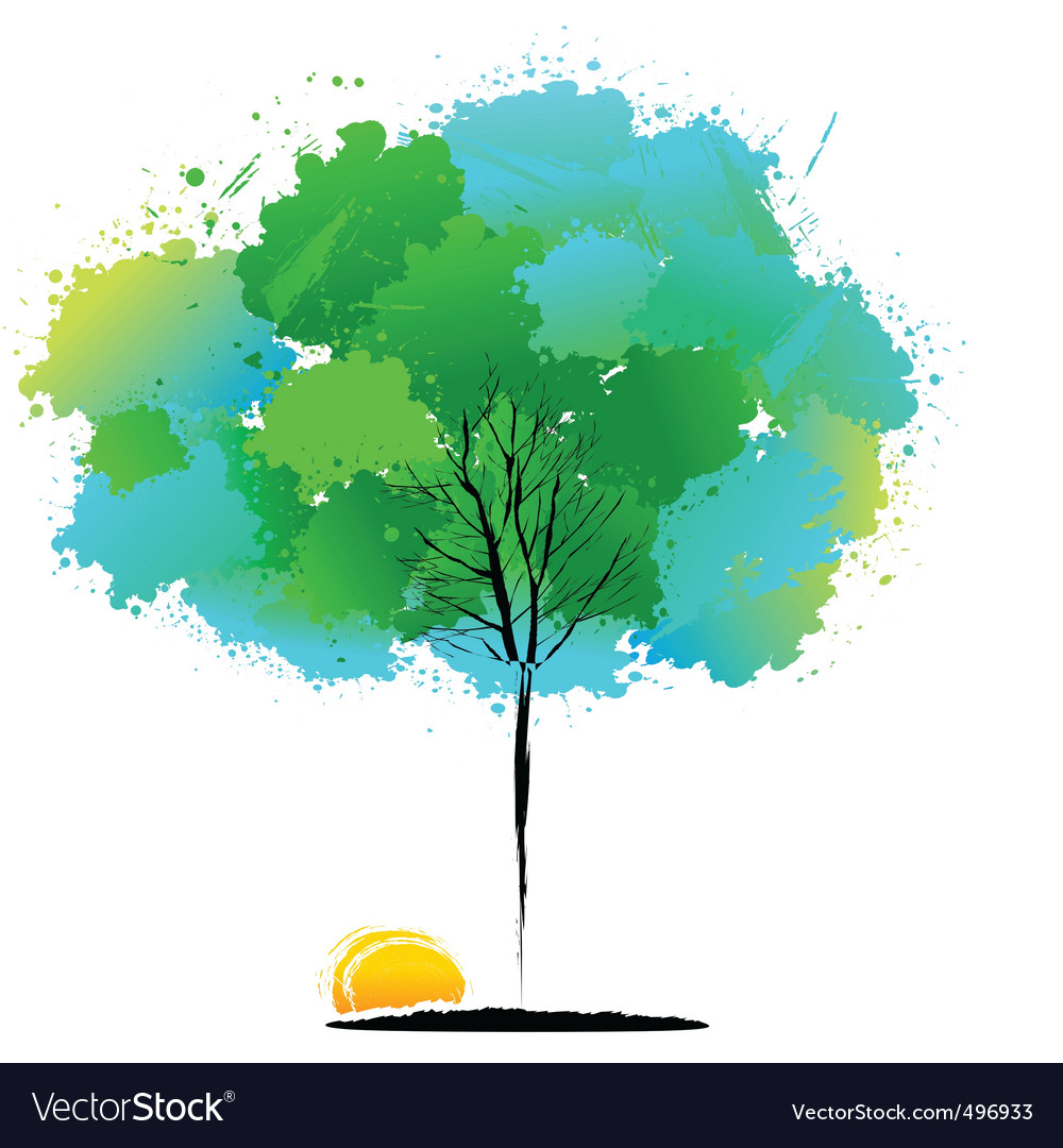 Natural tree Royalty Free Vector Image - VectorStock