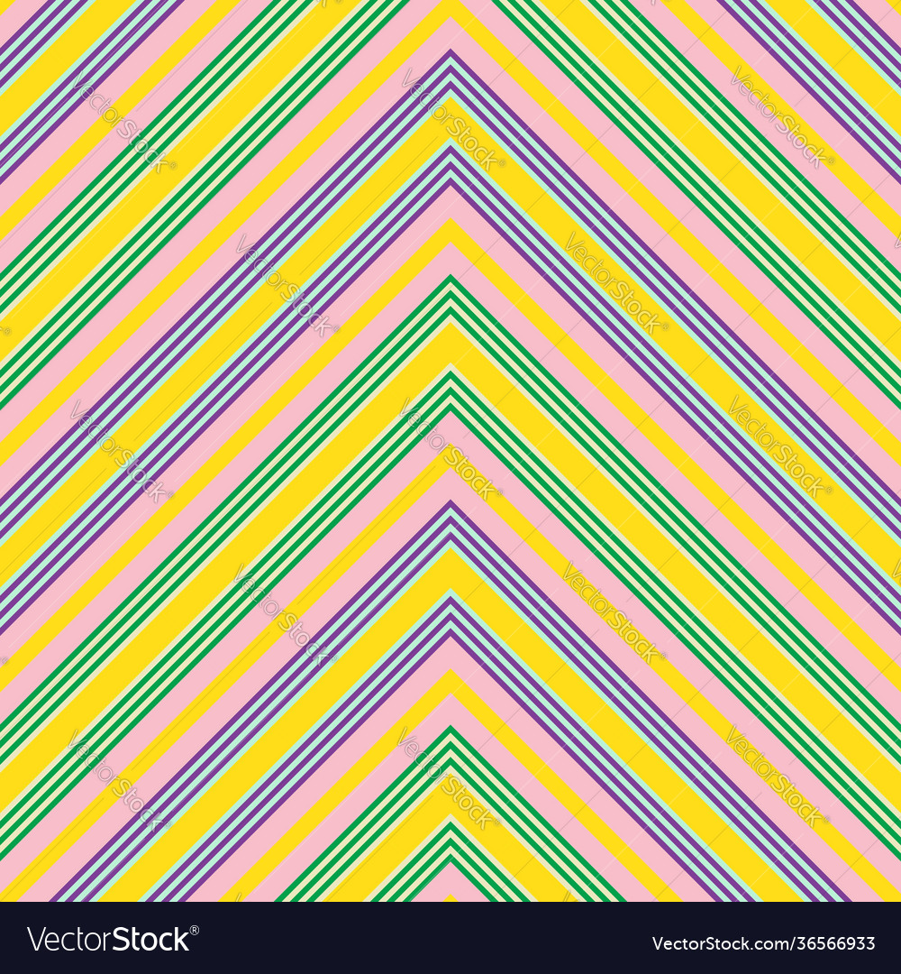 Rainbow chevron diagonal stripes seamless pattern Vector Image