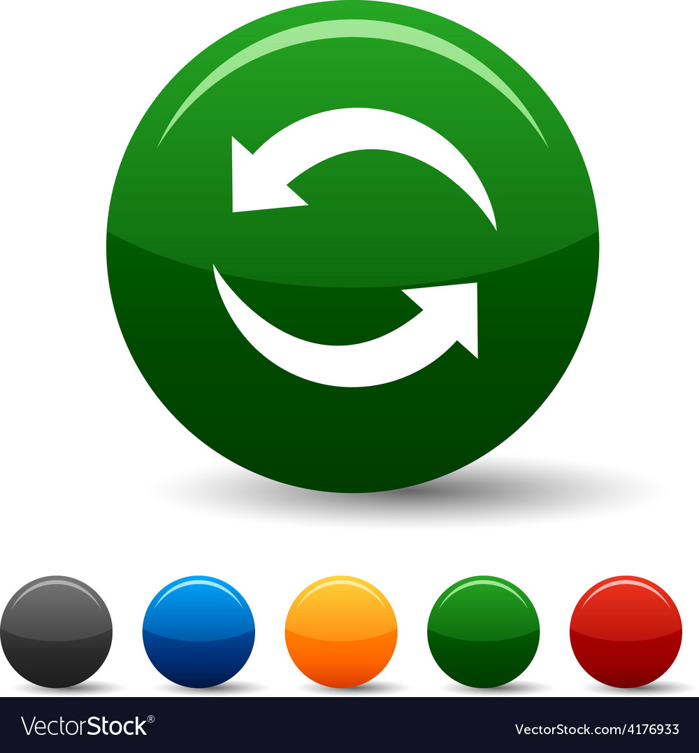 Refresh icons Royalty Free Vector Image - VectorStock