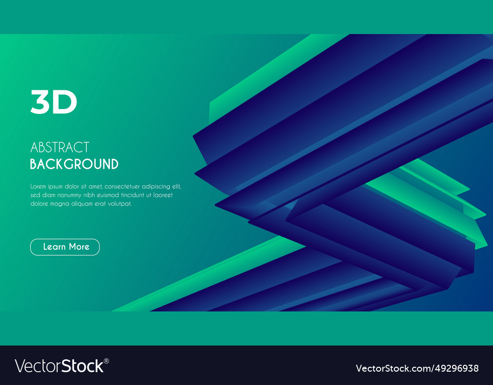 3d Abstract Unique Eye Catching Fluid Background Vector Image