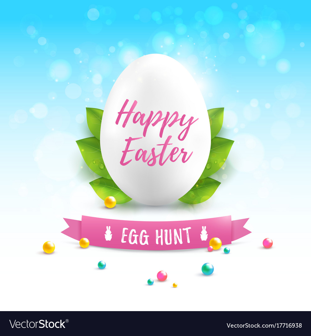 Happy easter background Royalty Free Vector Image