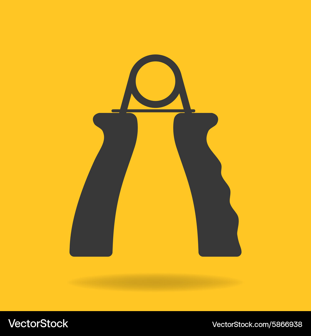 Icon of hand grip exerciser or trainer Royalty Free Vector