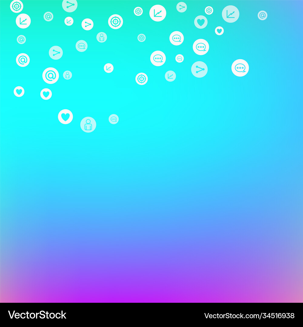 Social media marketing communication networking Vector Image